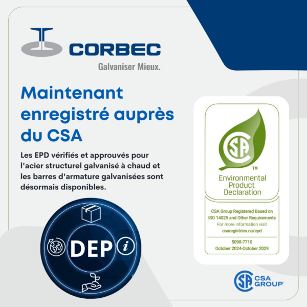 Corbec : chef de file de l’industrie canadienne de la galvanisation et de l’établissement de ...