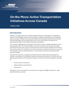 On the Move: Active Transportation Initiatives Across Canada ...